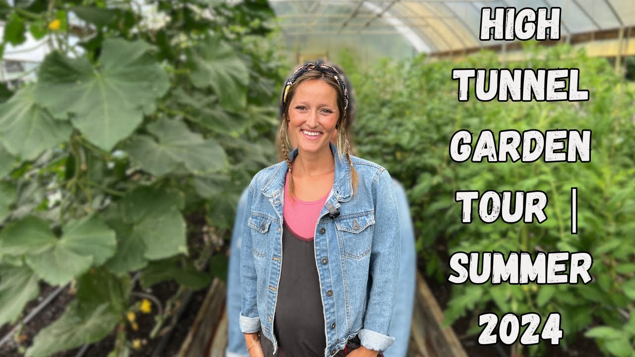 High Tunnel Garden Tour | Summer 2024 | Whispering Willow Farm - YouTube