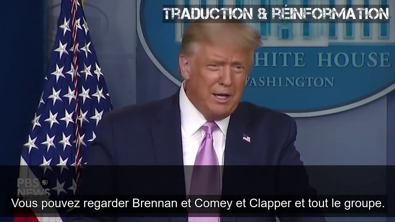 Trump à propos du FISAgate c'est de la trahison au plus niveau - YouTube