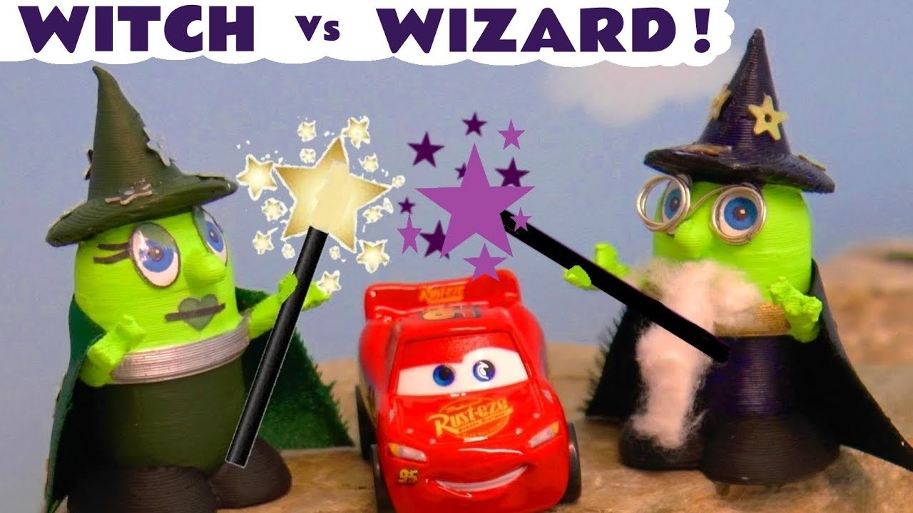 Funny Funlings Witch vs Wizard Magic Story - YouTube