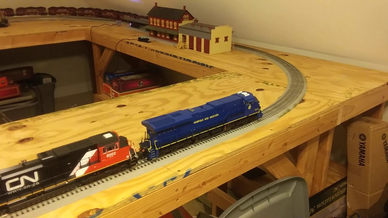 New train table running session - YouTube