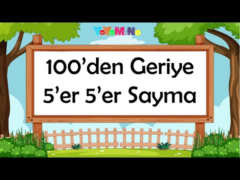 100'den Geriye 5'er 5'er Sayma | Geriye Doğru Sayma | Ritmik Sayılar | Mino Öğretiyor