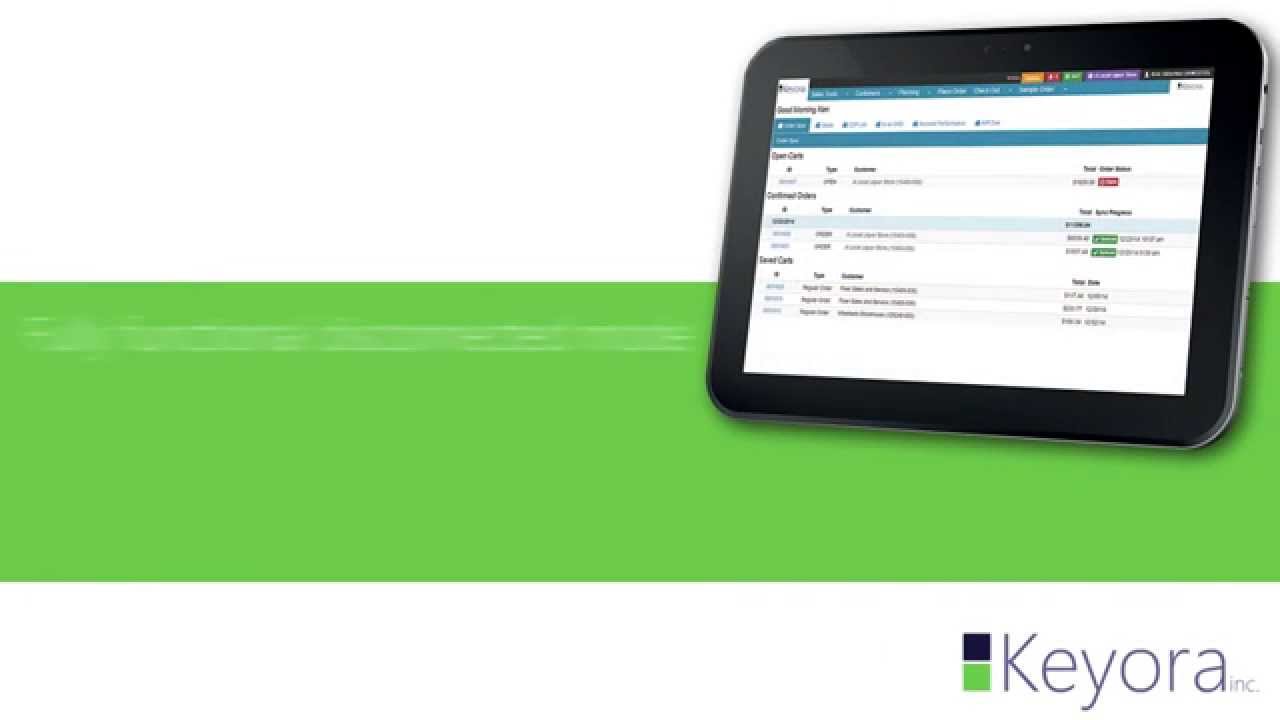 Keyora Sales Order Entry - Quick Demo - YouTube