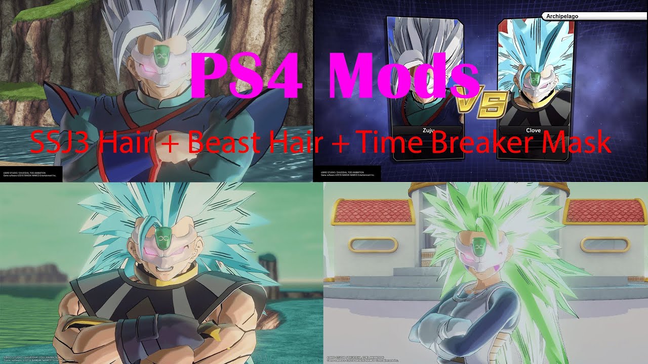 Dragon Ball Xenoverse 2 | PS4 / PS5 Mods | SSJ3 Hair + Beast Hair ...