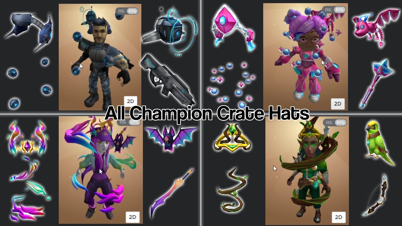 Metaverse Champions Full Themed Outfits | Wearing all 4 Crate Items w ...