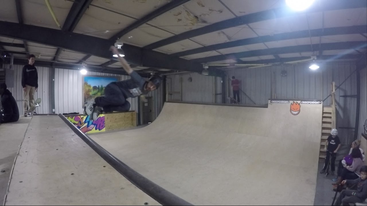 Rollerblading - Mini ramp session at The Factory in Wake Forest - YouTube