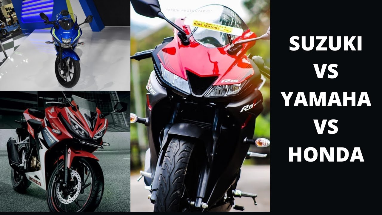 Susuki Gsx R 150 x Yamaha R15 x Honda CBr 150r - YouTube