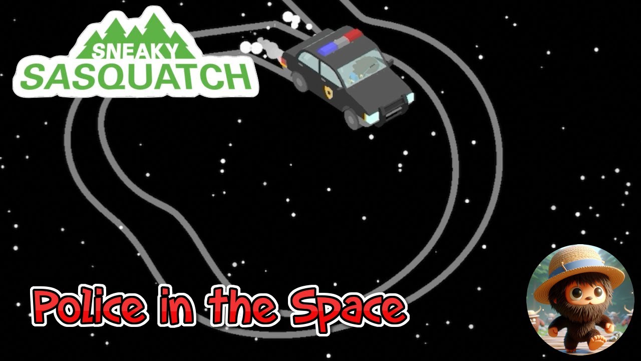 Sneaky Sasquatch - Police in the Space Glitch!!!! Flying to the Moon ...