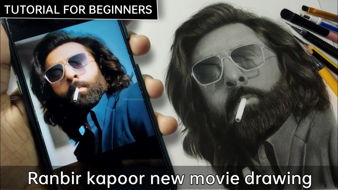Ranbir Kapoor New Movie Drawing | Animal Movie Drawing | #shorts #drawing #pencildrawing - YouTube