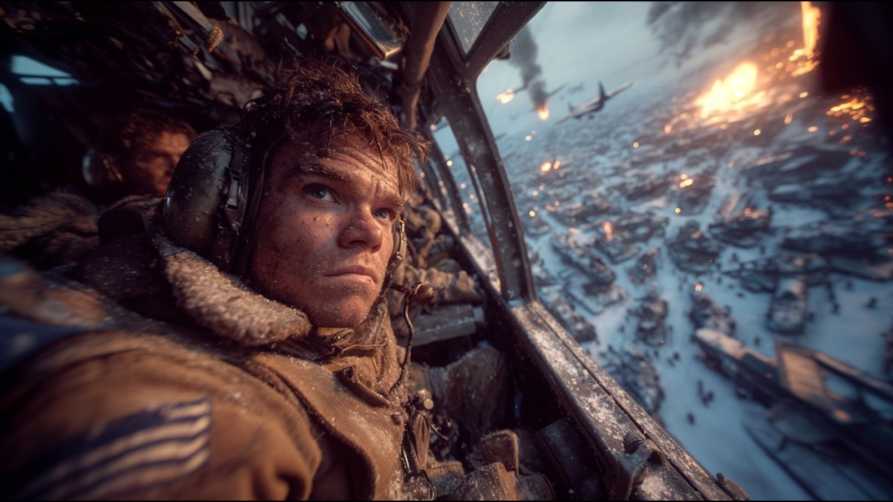 Intense War Movie: Enemy Warplanes Swarmed the Bridge in a Blizzard ...