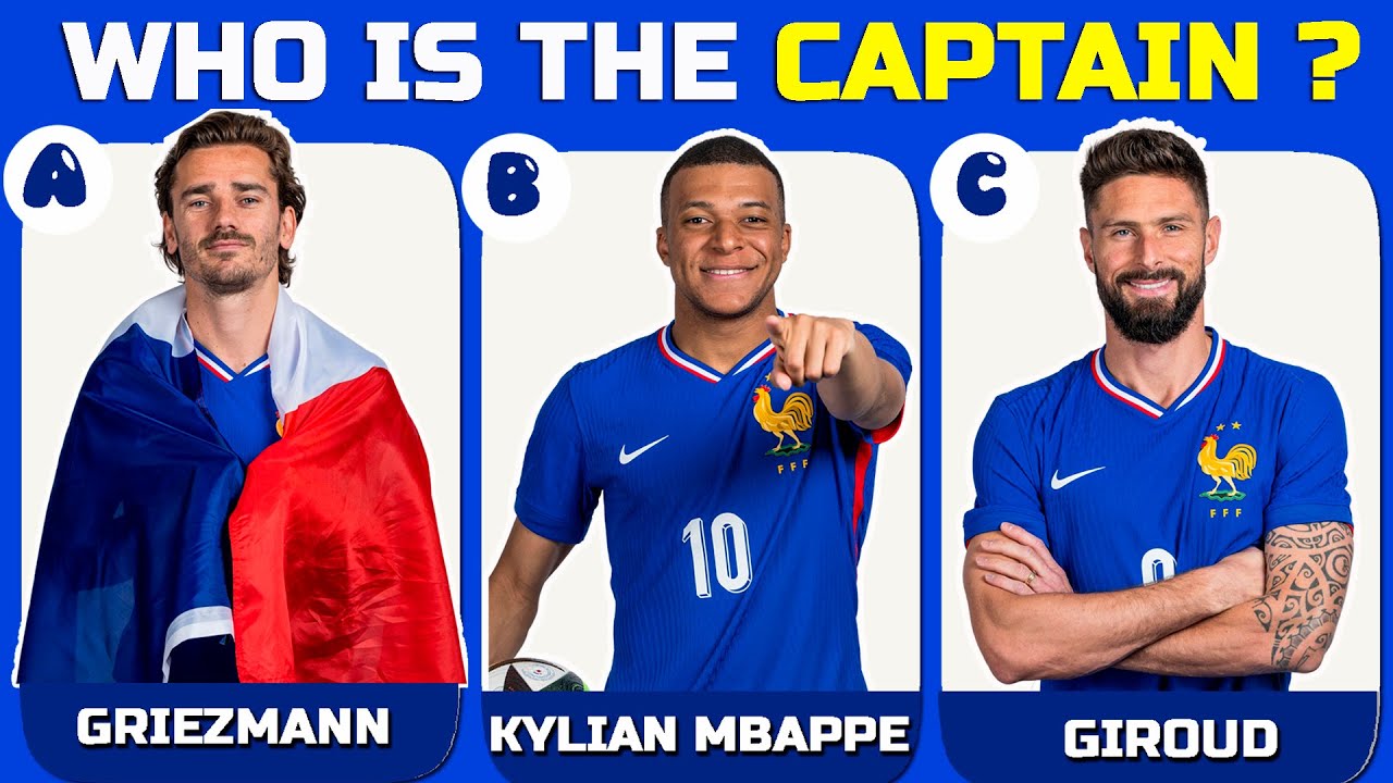 FOOTBALL QUIZ : WHO IS THE CAPTAIN? - UEFA EURO 2024 EDITION | POPULAR ...