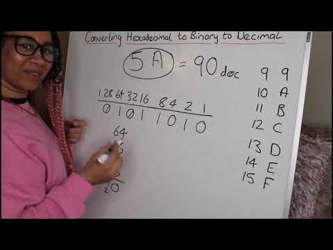 Converting Hexadecimal to Binary to Decimal - YouTube