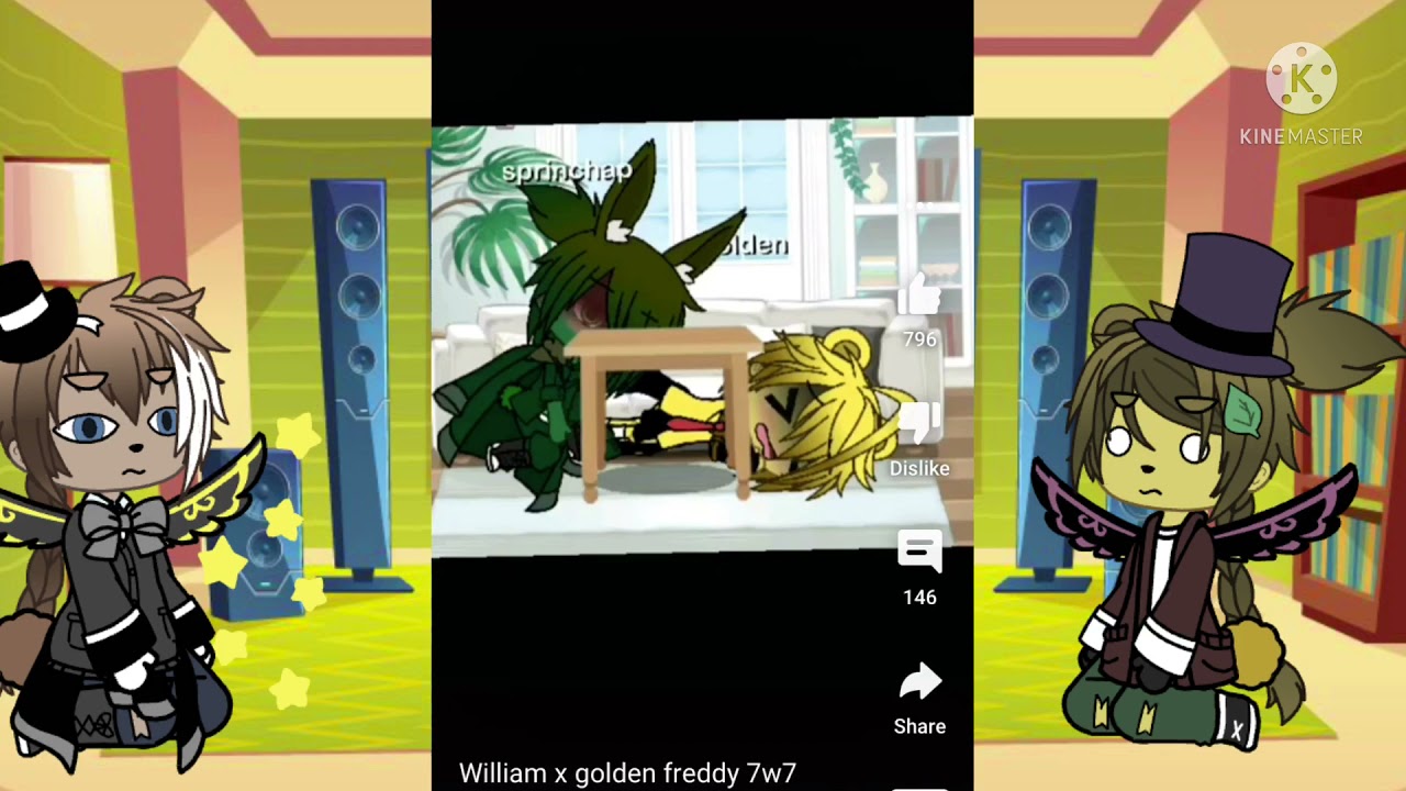 Golden Freddy +Freddy reacts to spring trap x golden Freddy - YouTube
