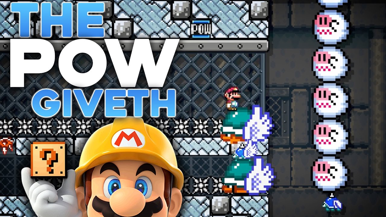 Super Mario Maker - The POW Giveth [1YMM] - Level Showcase - YouTube