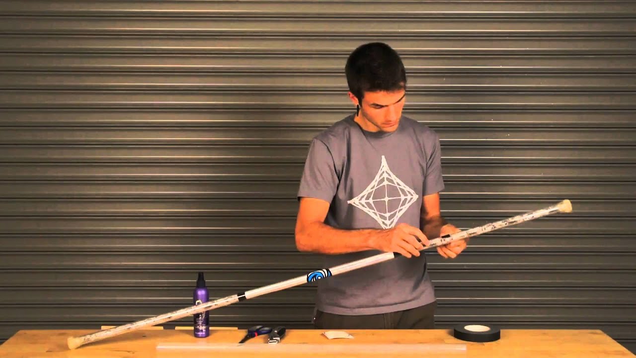 Attaching grip to flowtoys staffs and tube-based props - YouTube