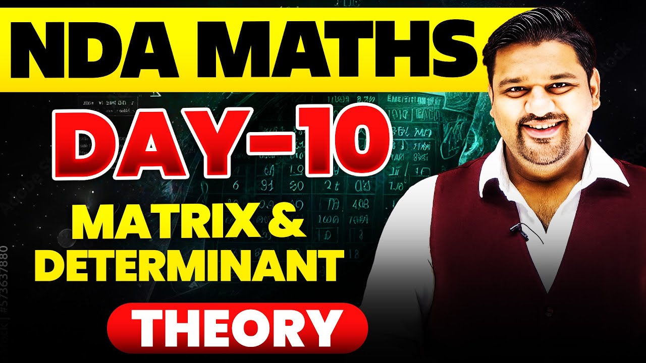 NDA Maths: Matrix & Determinant 🤩 NDA 2025 Matrix ️ NDA 1 2025 Maths ...