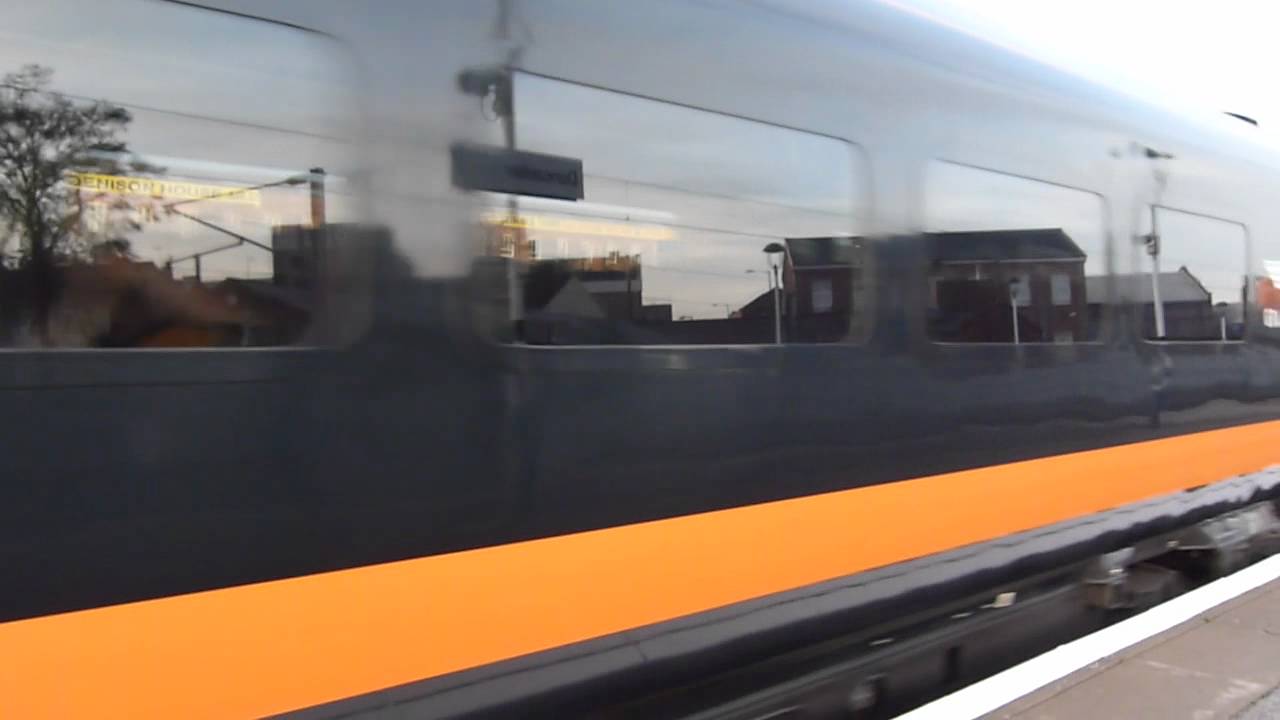 GC Grand Central class 180 180 107 departing Doncaster railway station ...