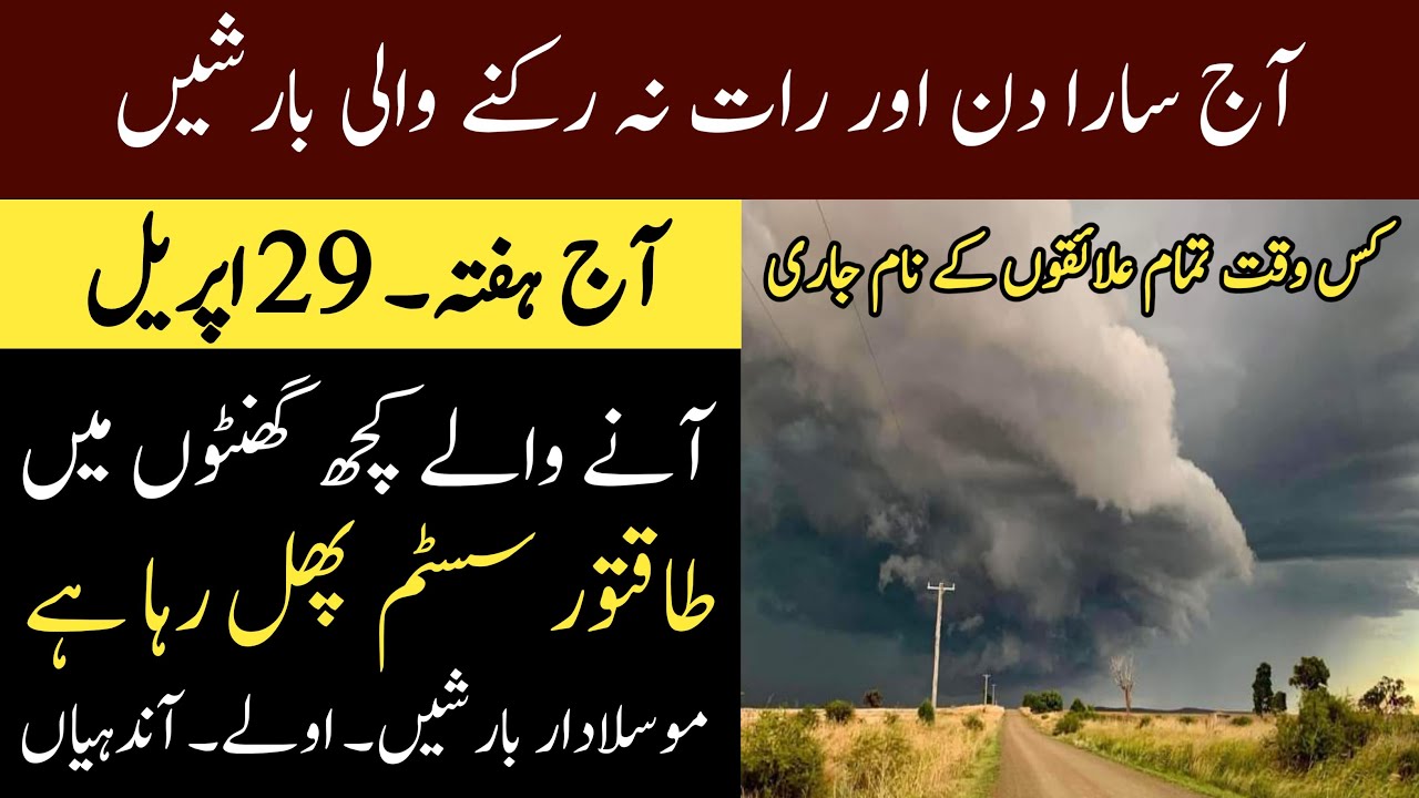 Pakistan weather today | Once again big storm reached | Today more ...
