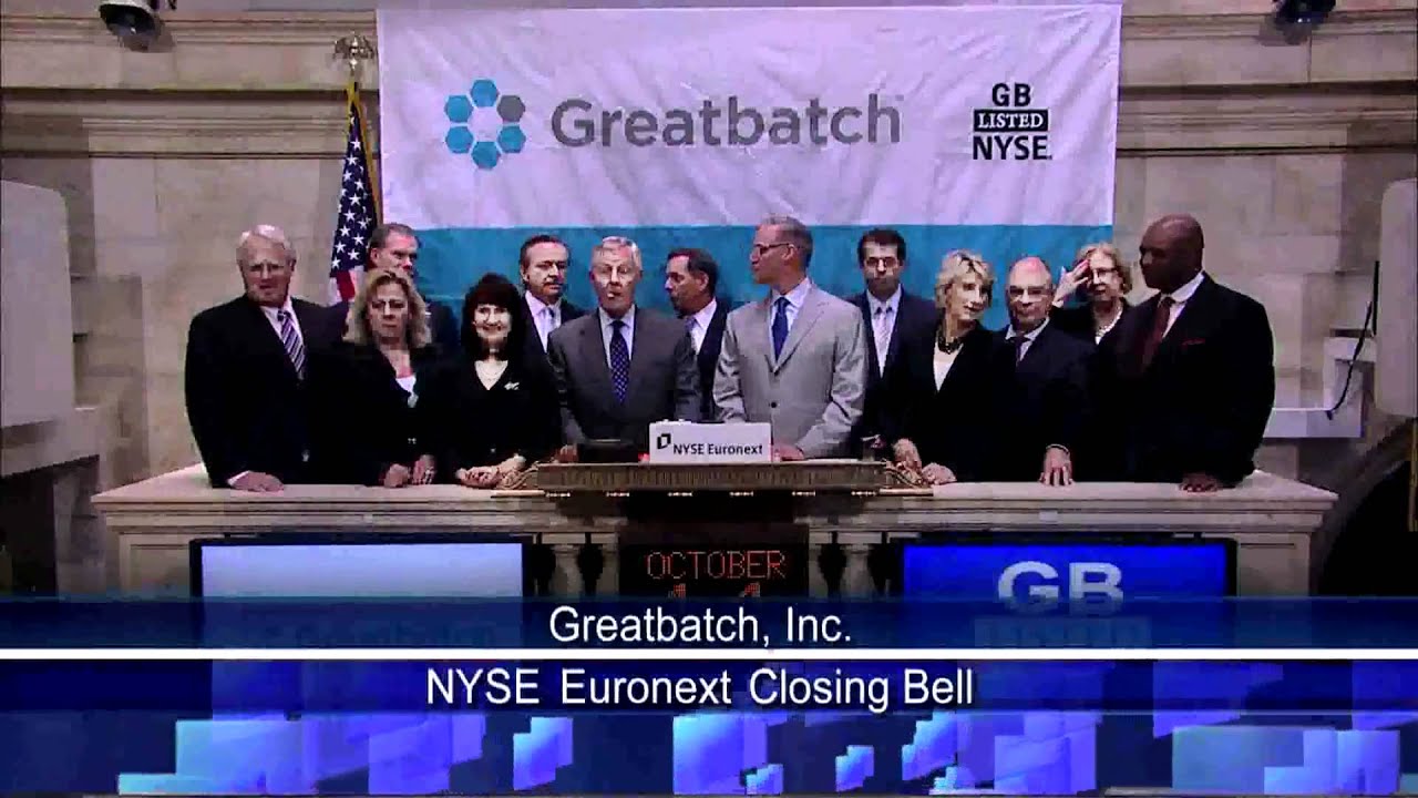 14 October 2010 Greatbatch, Inc. Celebrates 10 Years of Trading on the ...