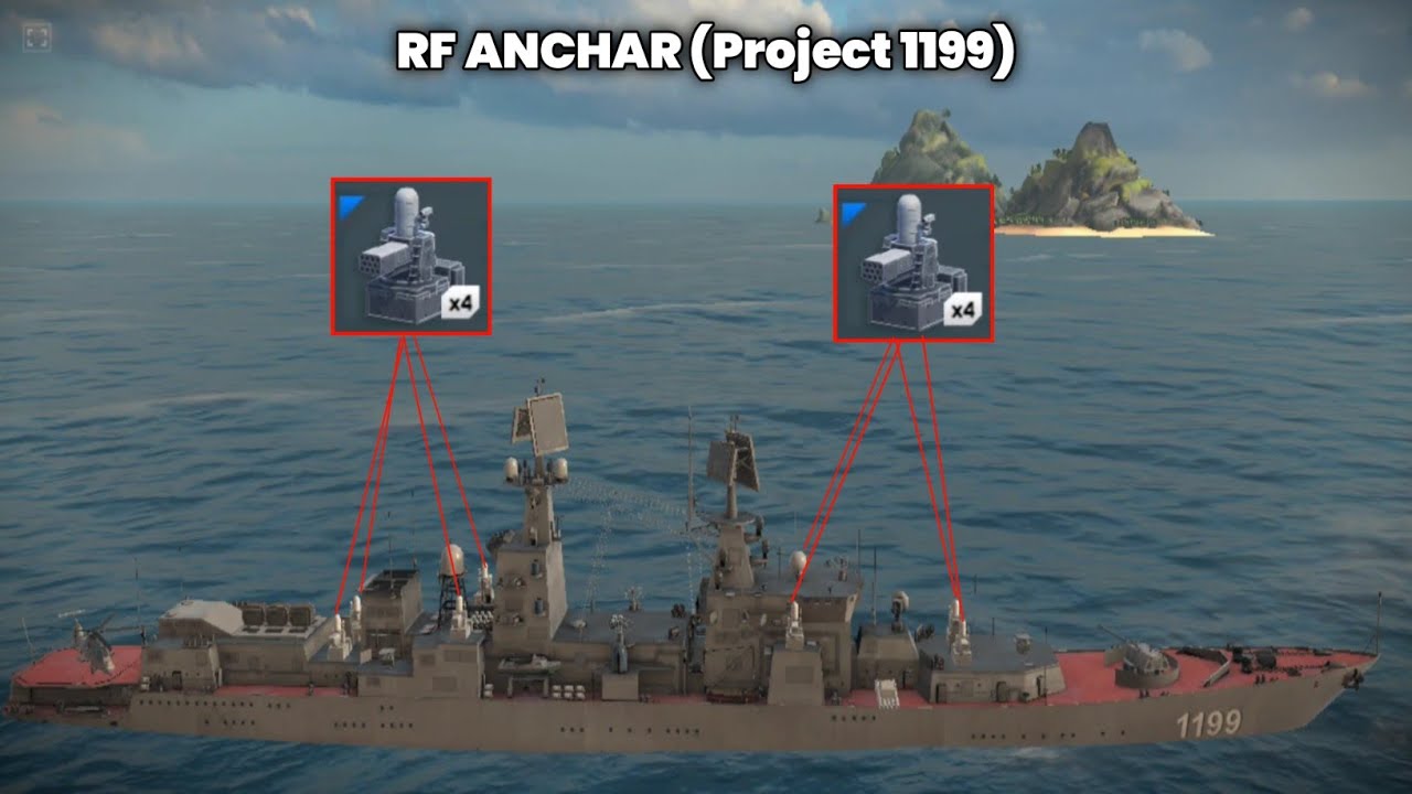 Rf Anchar (Project 1199) With 8X Sea Ram Air Defense - Modern Warships ...