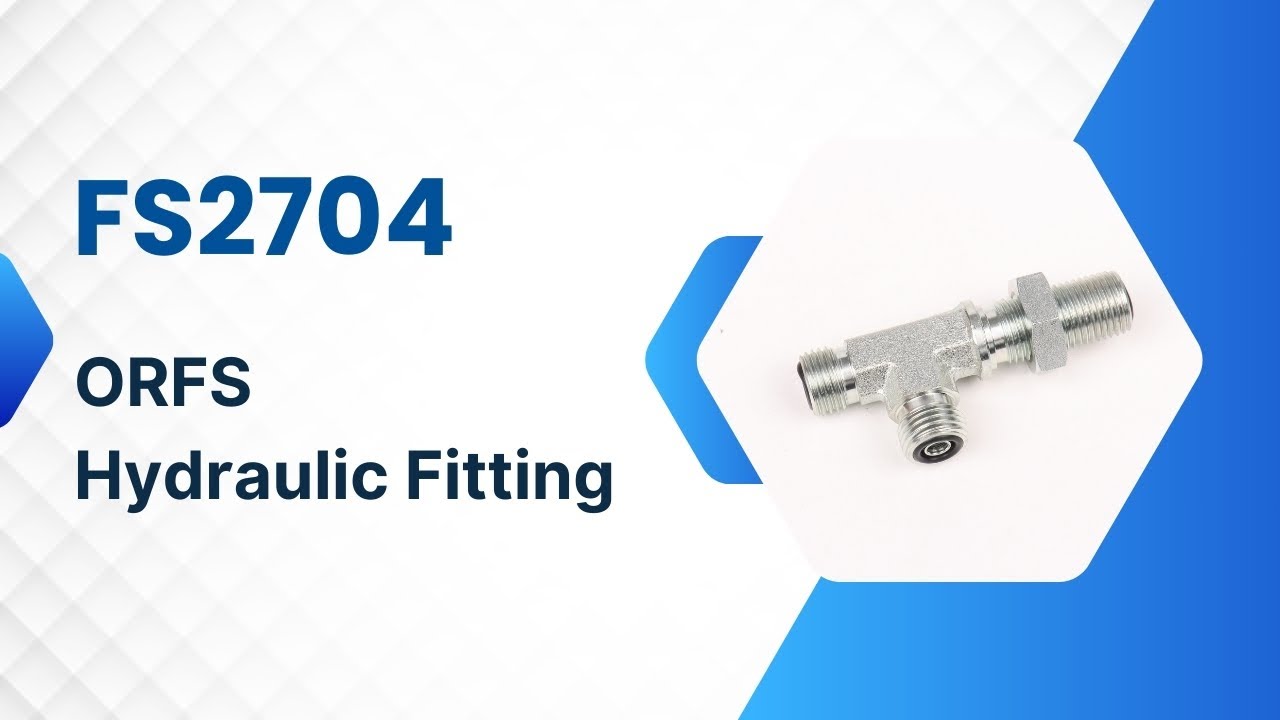 SAE O-Ring Face Seal ORFS Male Bulkhead Run Tee Fitting - YouTube