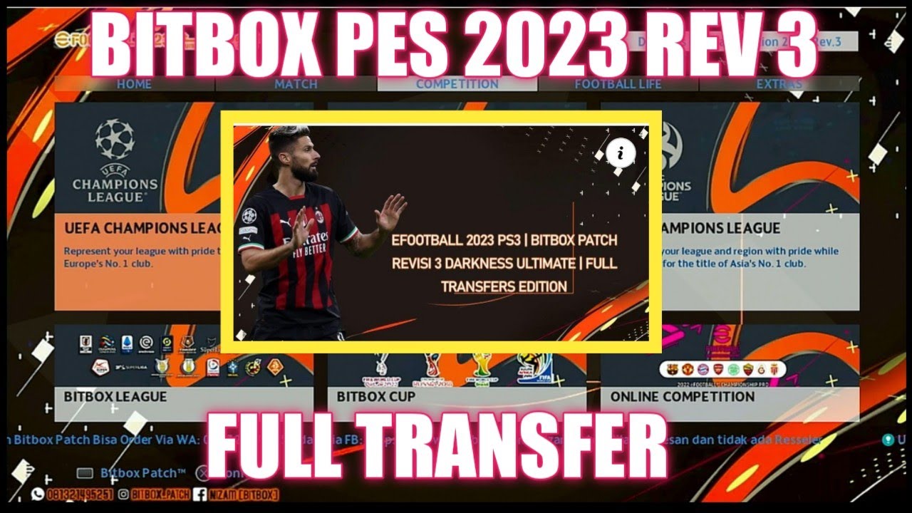Bitbox patch pes 2023 Rev 3 full transfer - YouTube