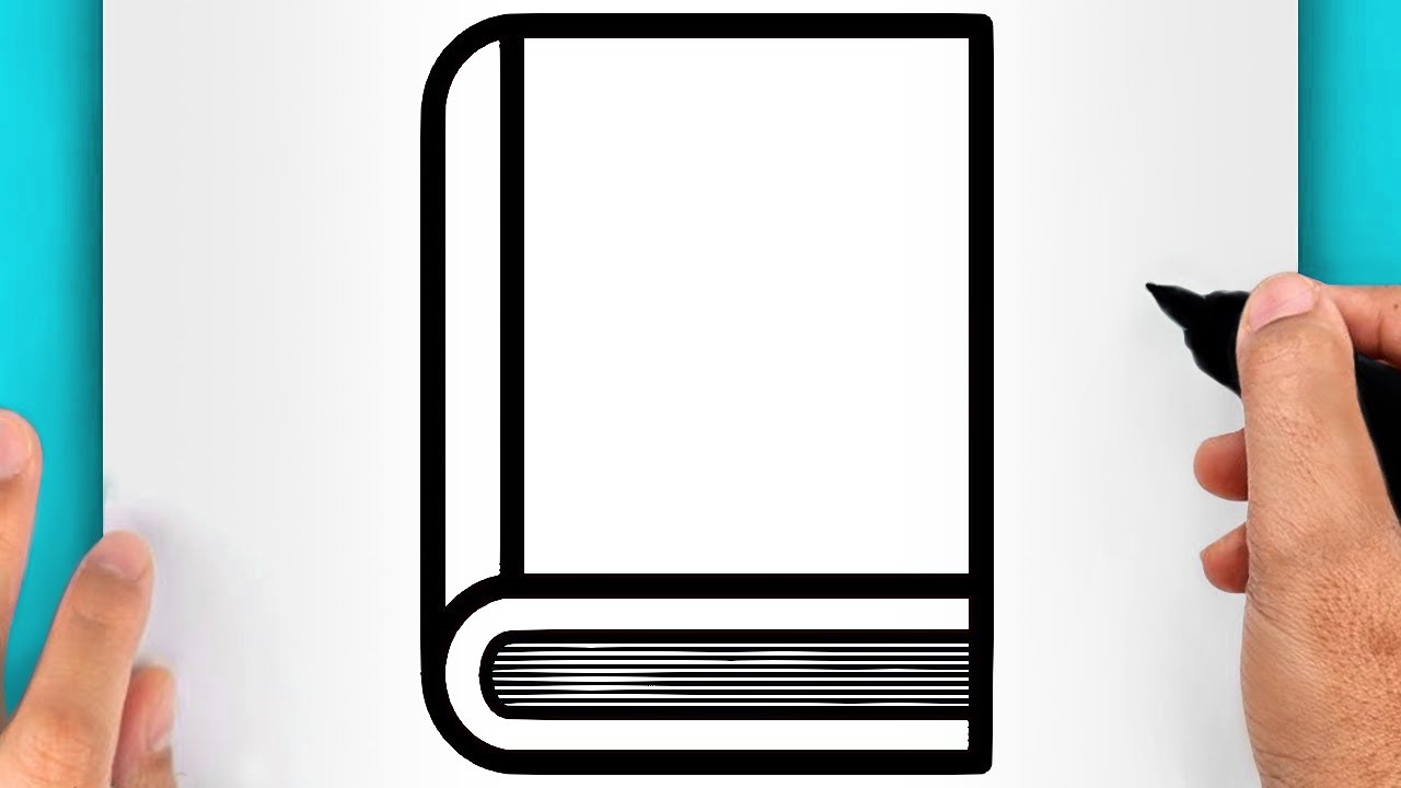 DISEGNI FACILI DA FARE | COME DISEGNARE UN LIBRO FACILE (VIDEO DI ...