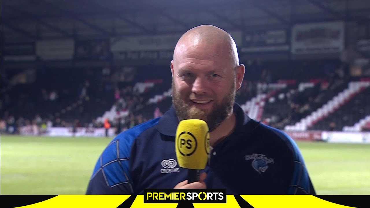 Halifax Panthers coach Simon Grix reacts to win over Widnes Vikings ...