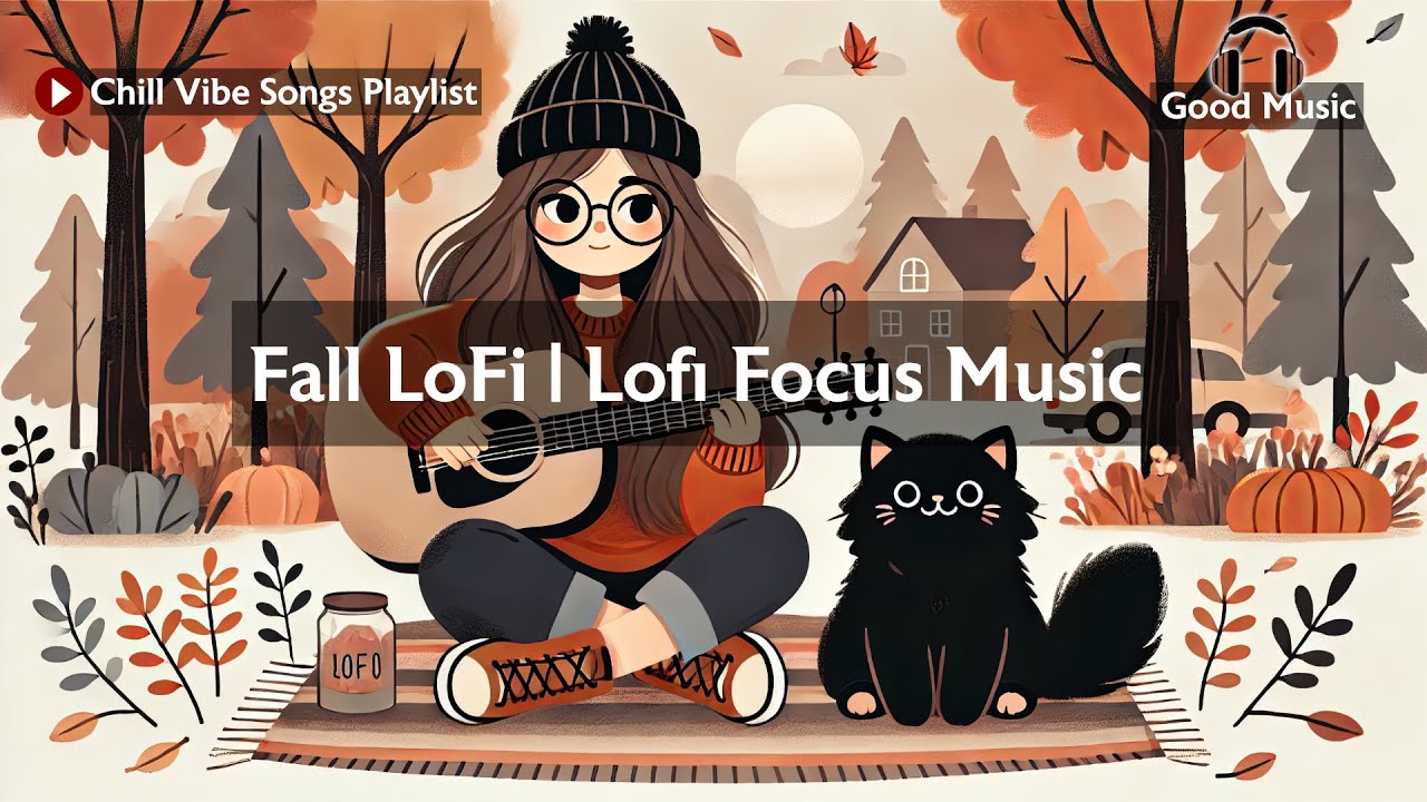 🍂 Cozy Fall Lofi for Focus & Relax | No Lyrics Cafe Vibes 🍁☕🎶☕ - YouTube