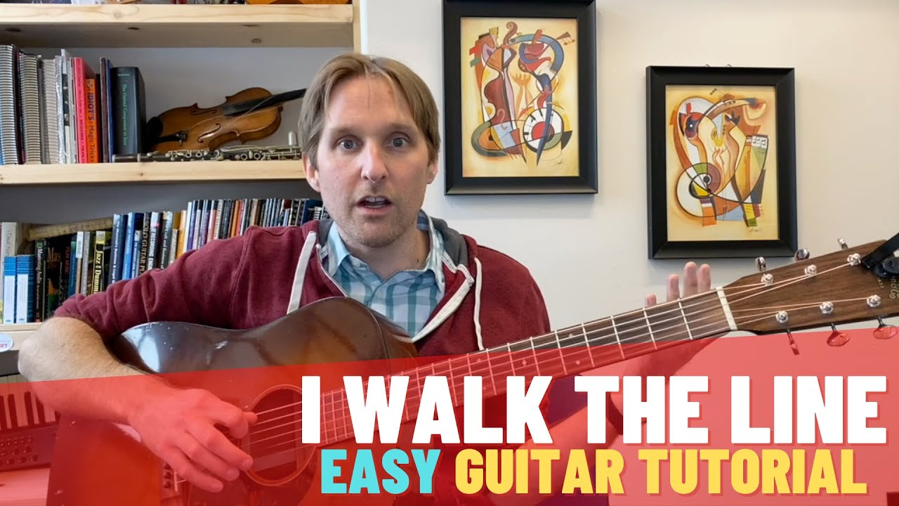 How to Play I Walk the Line - EASY Guitar Tutorial! - YouTube