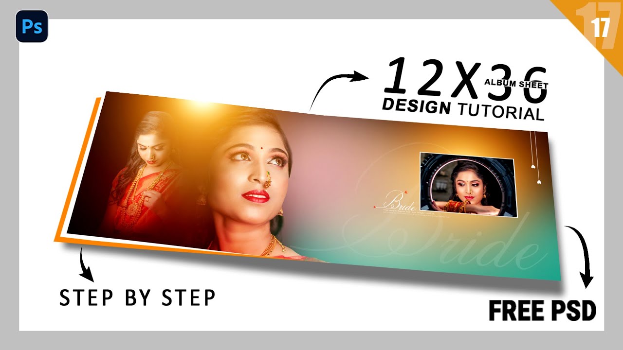 12x36 Dm Design In Photoshop | Classic Wedding Album Design ...