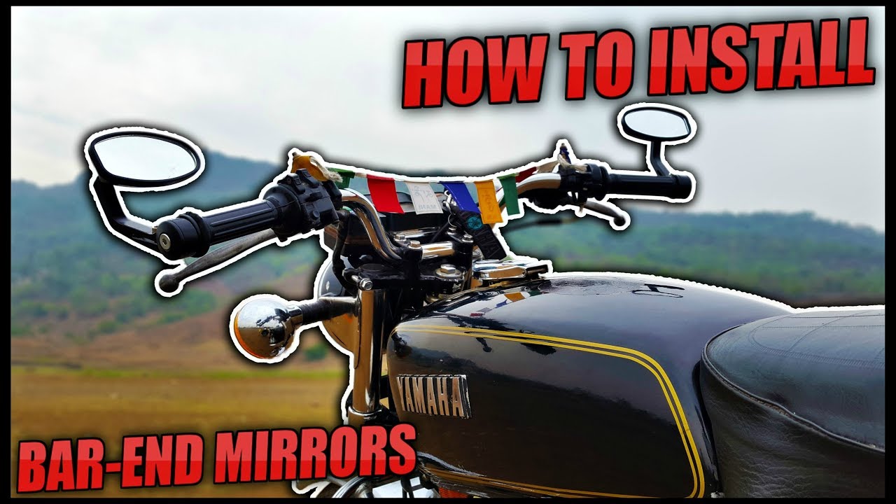 Yamaha RX 100 | Handlebar End Mirror | Complete Installation Guide ...