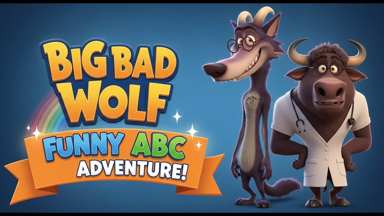 Big Bad Wolf Learns ABC Part 2 | Alphabet Song | ABC for kids | True ...