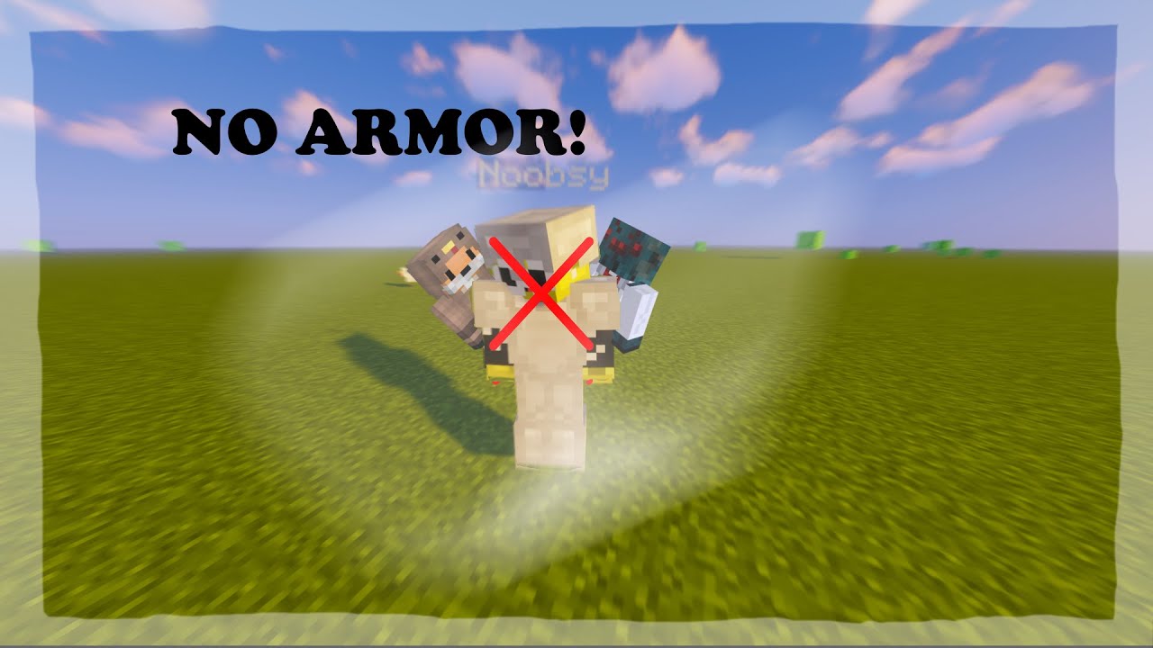 Minecraft, but with no armour - YouTube
