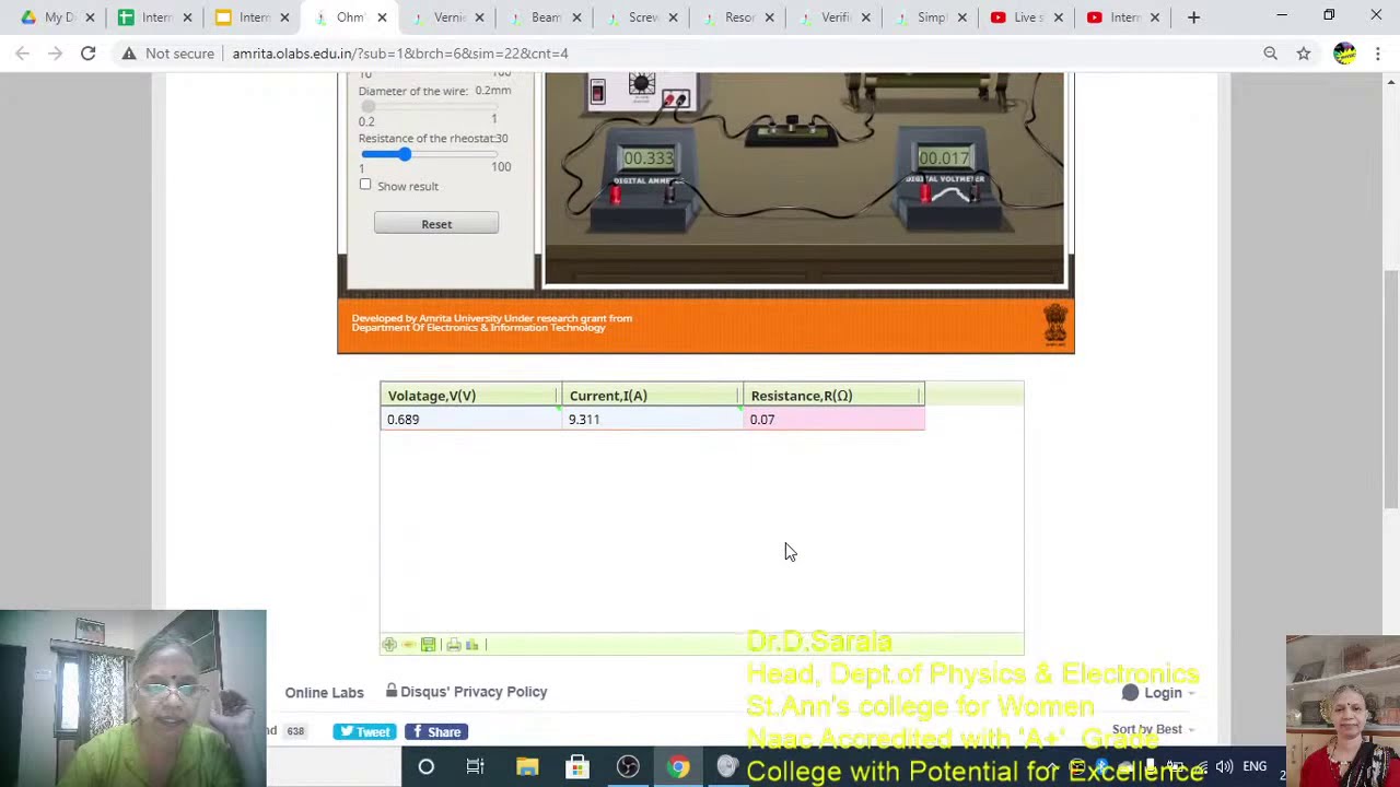 Intermediate -Physics Experiments Online Practicals - YouTube