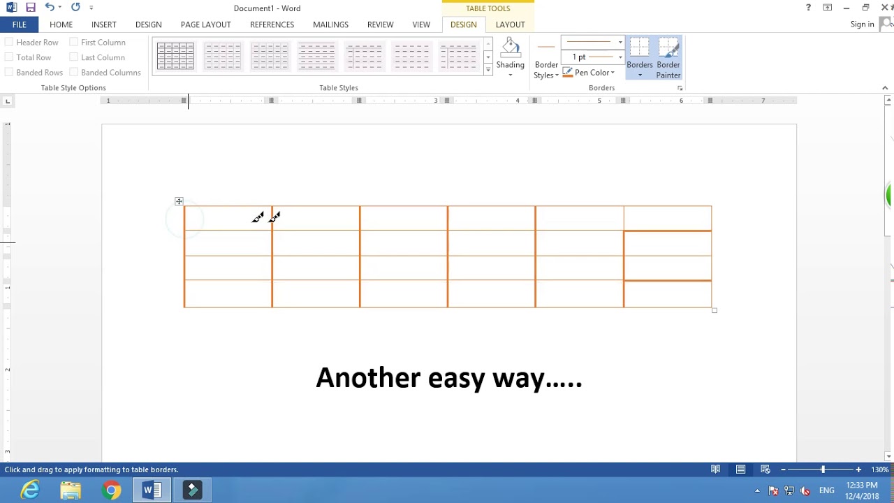MS Word Border || Thickness of Tables Lines - YouTube