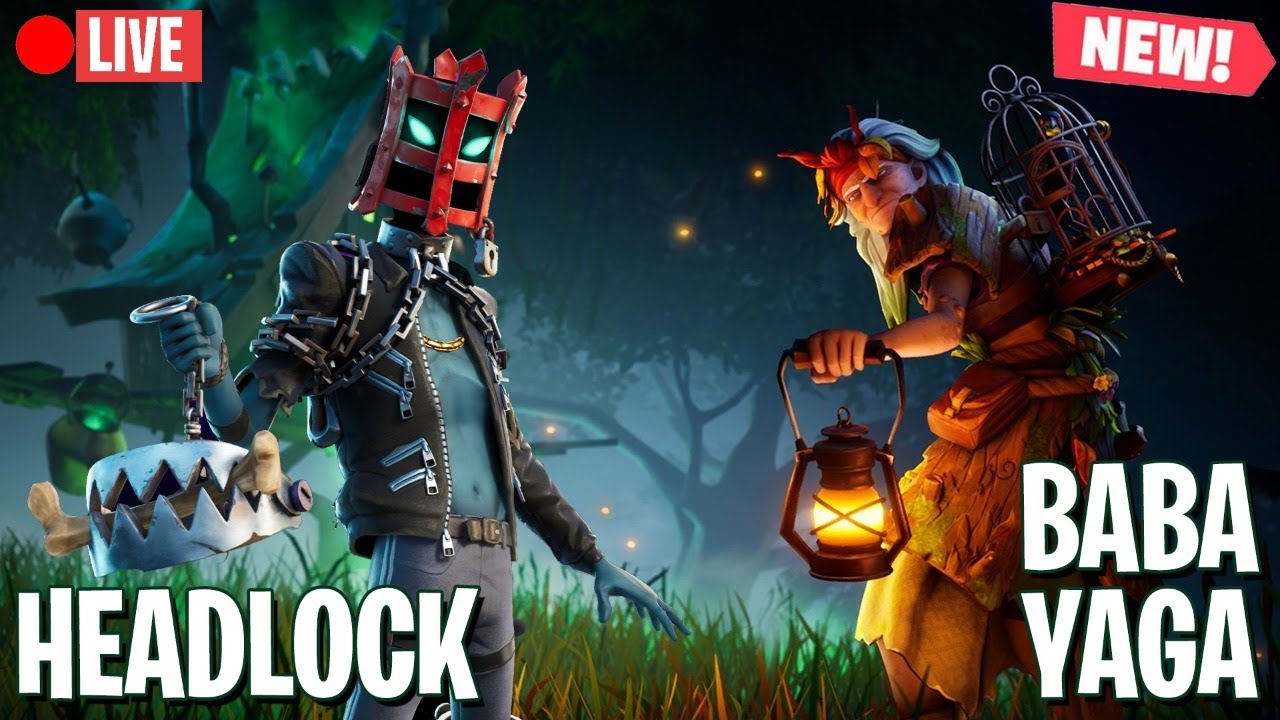 🔴BABA YAGA & HEADLOCK Skin || Fortnite India Live || !store - YouTube