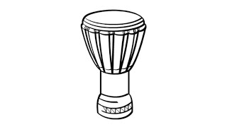 African Drums Drawing