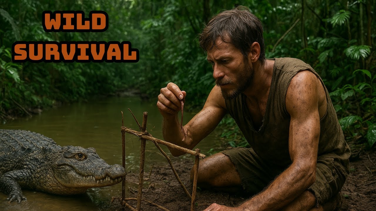 Wild Survival Survive In The Wilderness Hunting Caiman - YouTube