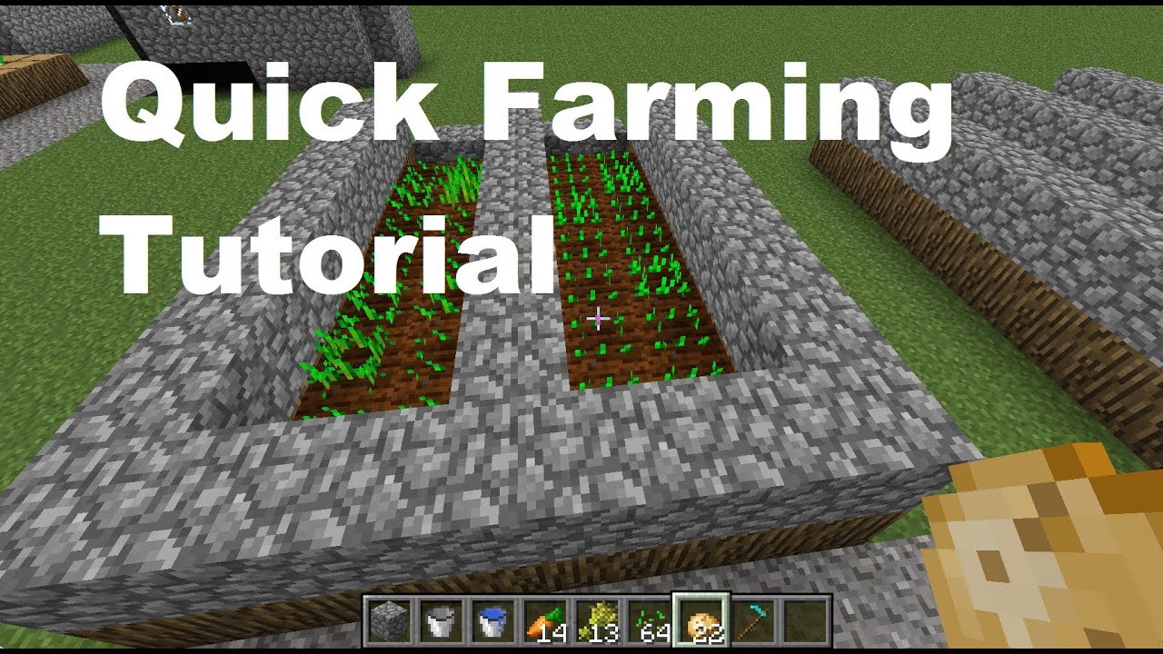 Minecraft Water-Farming Tutorial - YouTube