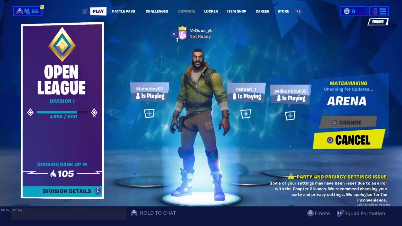 Fortnite (arena solo) chapter 2, season 1 hype. - YouTube