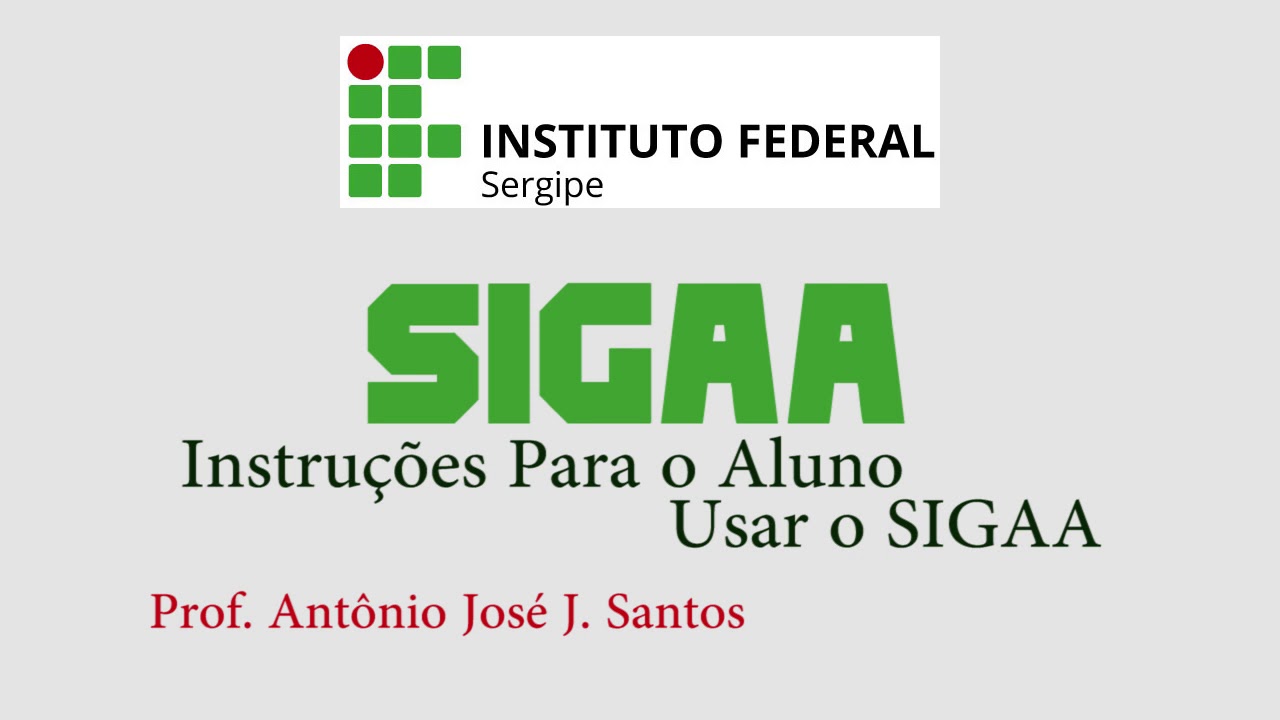 Como o aluno usar corretamente o SIGAA - YouTube