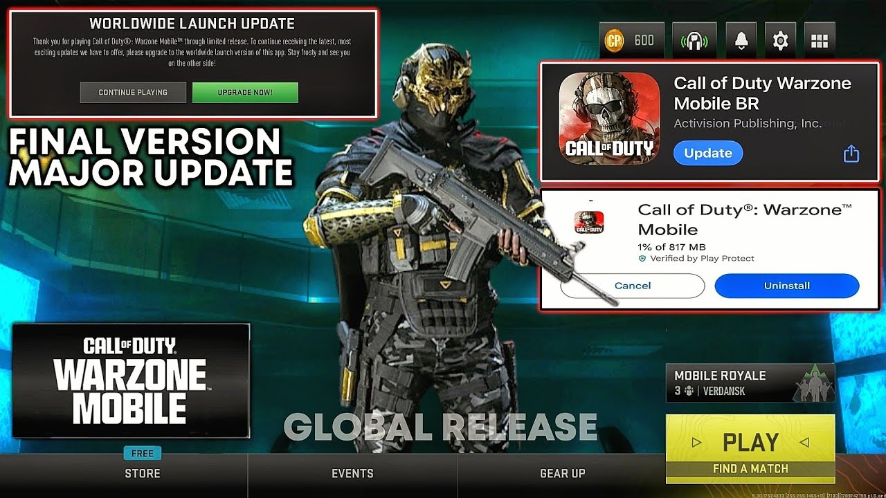 Warzone Mobile Major Update Full Detail (Global Version New Update for ...