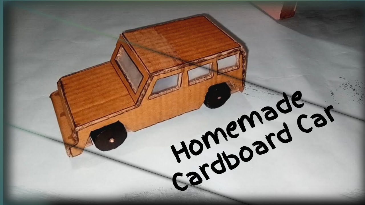How to make car using cardboard at home || homemade cardboard car - YouTube