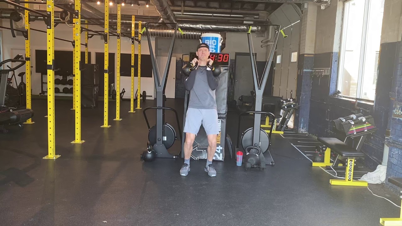 Kettlebell alternating push press - YouTube