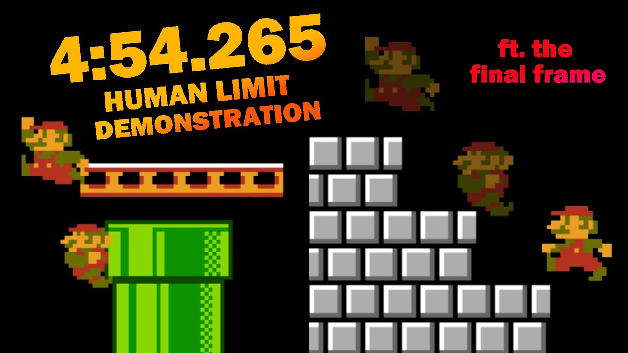 [TAS] Super Mario Bros. Human Limit in 4:54.265 - YouTube