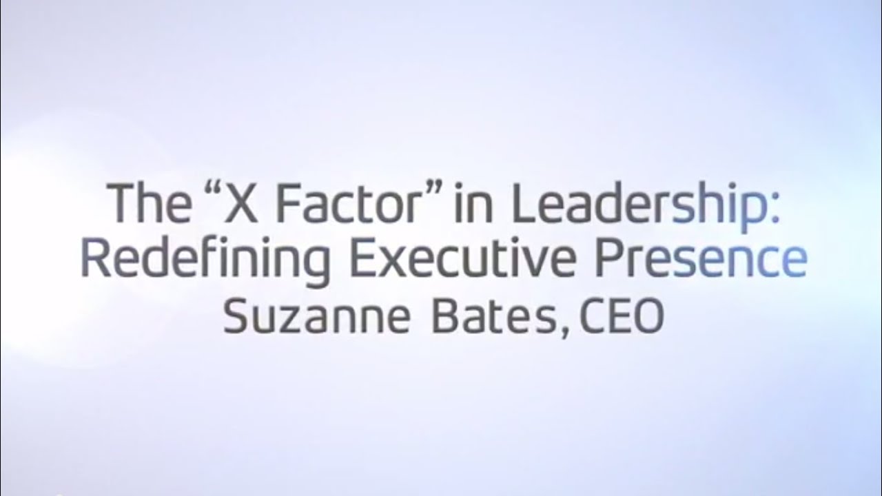 The X Factor in Leadership - YouTube