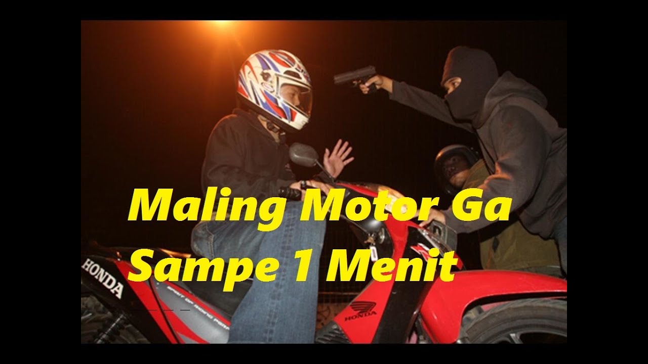Maling Motor Terekam CCTV - YouTube