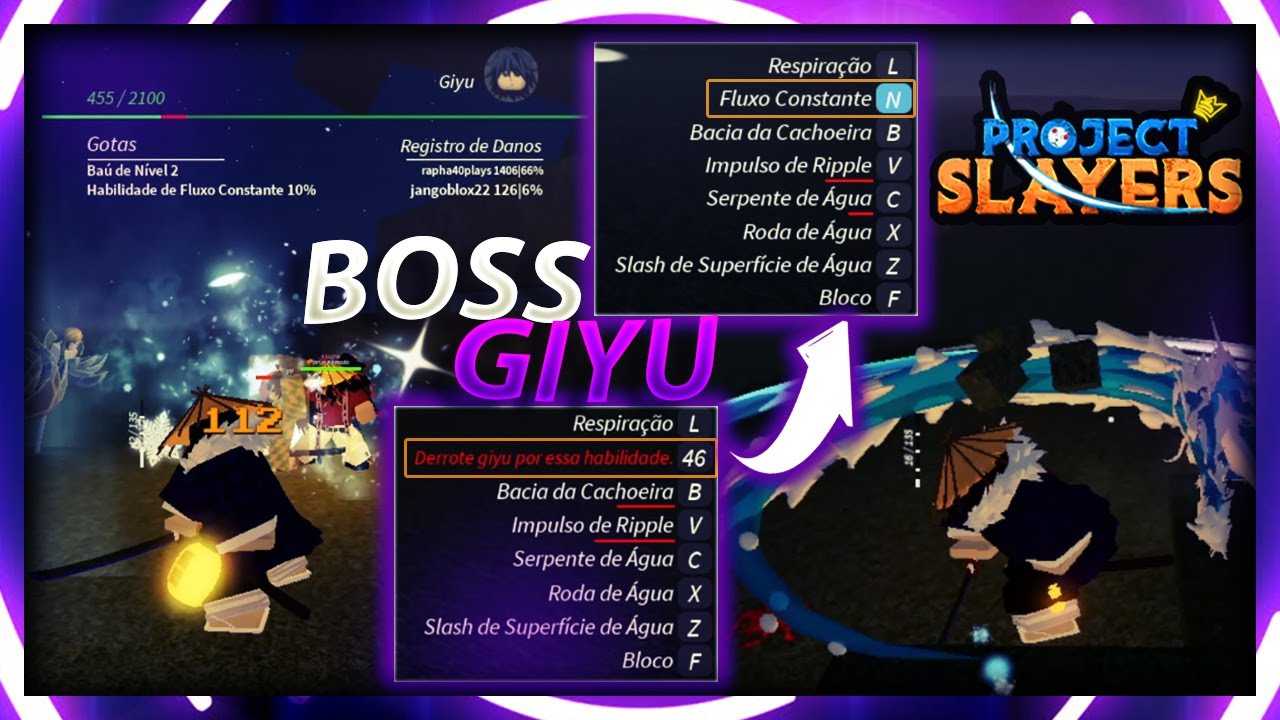 ROBLOX PROJECT SLAYERS 15 - BOSS GIYU E LVL 50 - YouTube