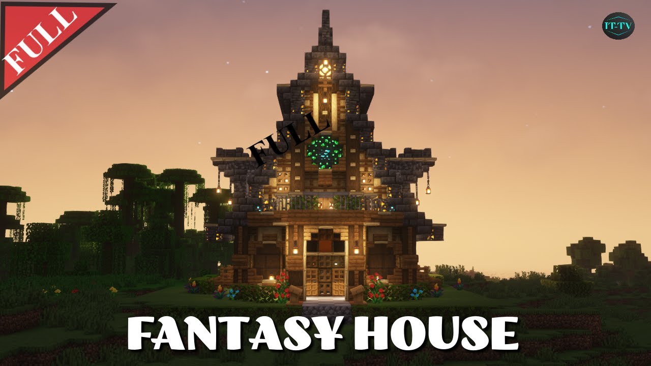 Building an EPIC Medieval Fantasy House in Minecraft! FULL - YouTube