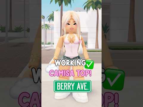 WORKING *CAMISA TOP* FOR BERRY AVENUE! 🍓✨ #berryave #berryavenue #berryavenuecodes